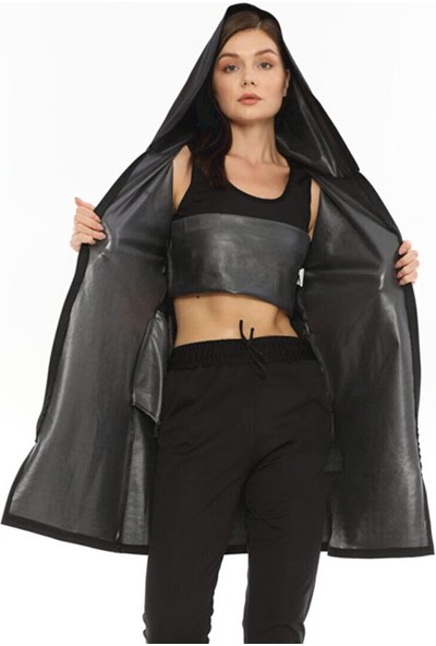 Secret Moda Terleten Incelten Yağ Yakımını Hızlandıran Termal Sauna Kapşonlu Termal Tunik Secret Moda Terleten Incelten Yağ Yakımını Hızlandıran Termal Sauna Kapşonlu Termal Tunik