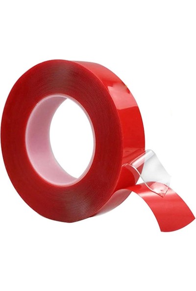 Boss Tape Çift Taraflı Montaj Bandı Şeffaf Bant 18 mm x 2 Metre Boss Tape Çift Taraflı Montaj Bandı Şeffaf Bant 18 mm x 2 Metre