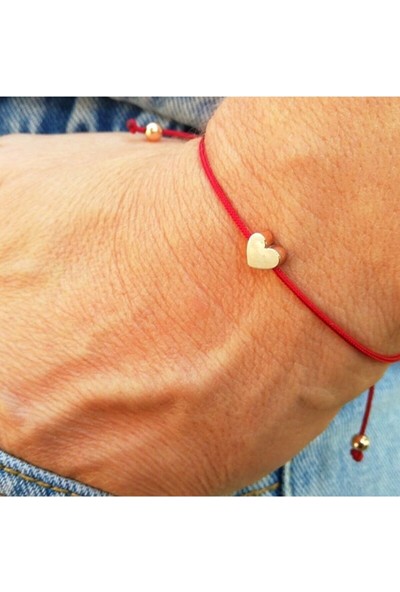 Misto Kırmızı Kalp Bileklik