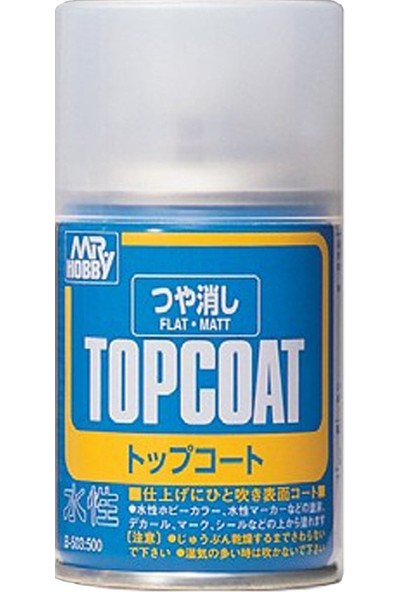 Mr Hobby Gunze B503 86 Ml. Mr.top Coat Mat Vernik, Sprey Maket Boyası Mr Hobby Gunze B503 86 Ml. Mr.top Coat Mat Vernik, Sprey Maket Boyası