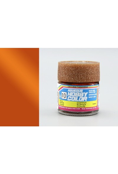 Mr Hobby Gunze H010 10 Ml. Copper, Aqueous Serisi Maket Boyası
