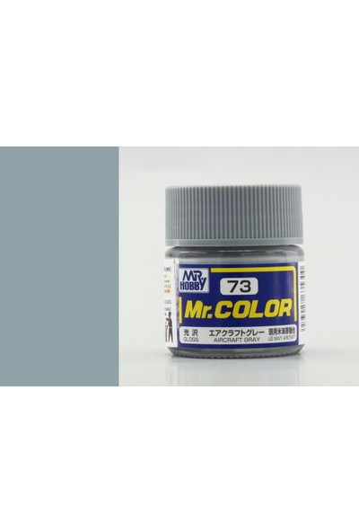 Mr Hobby Gunze C073 10 Ml. Aircraft Gray, Mr.color Serisi Maket Boyası Mr Hobby Gunze C073 10 Ml. Aircraft Gray, Mr.color Serisi Maket Boyası