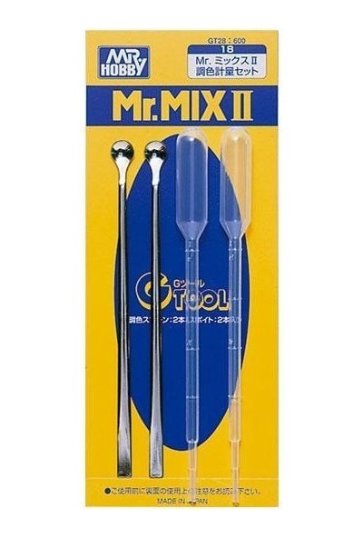 Mr Hobby Gunze GT28 Mr.mix Iı, Damlalık ve Karıştırma Çubukları, 2 Çift