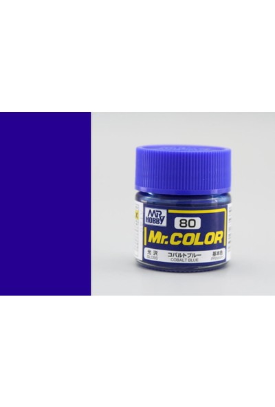 Mr Hobby Gunze C080 10 Ml. Cobald Blue, Mr.color Serisi Maket Boyası Mr Hobby Gunze C080 10 Ml. Cobald Blue, Mr.color Serisi Maket Boyası