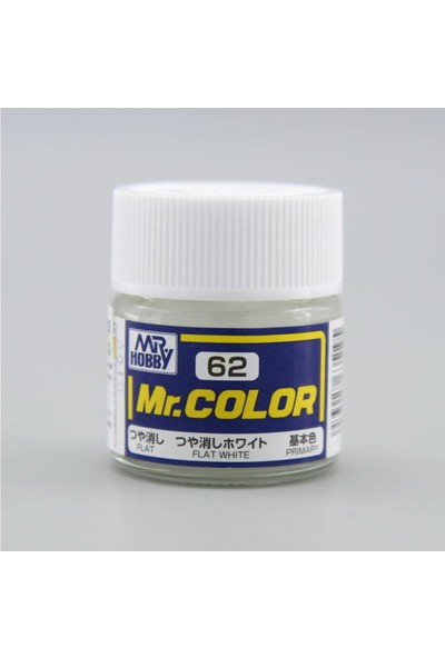 Mr Hobby Gunze C062 10 Ml. Flat White, Mr.color Serisi Maket Boyası