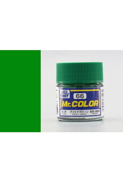 Mr Hobby Gunze C066 10 Ml. Bright Green, Mr.color Serisi Maket Boyası