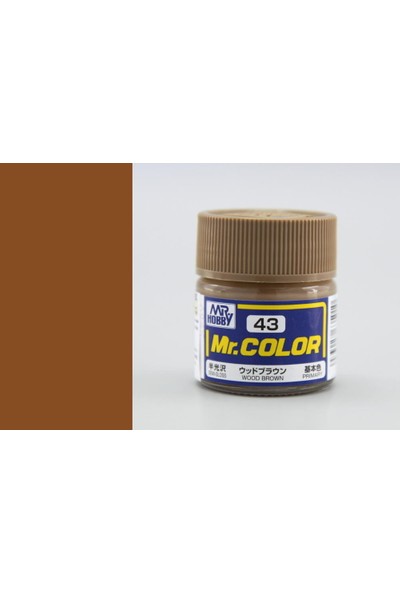 Mr Hobby Gunze C043 10 Ml. Wood Brown, Mr.color Serisi Maket Boyası