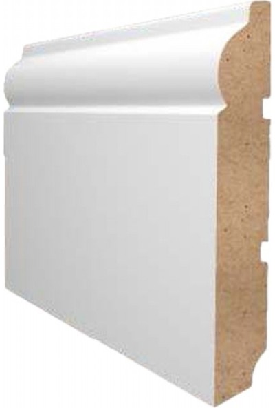 Agk Verissimo Sirius Beyaz Lake Süpürgelik 12 cm