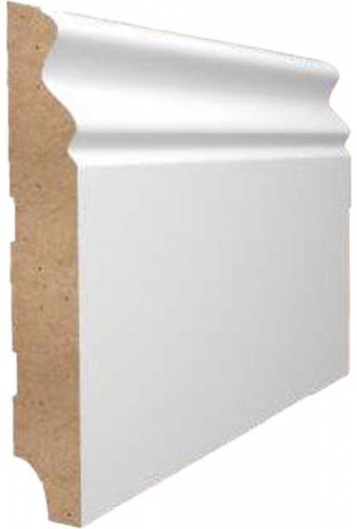 Verissimo Vanessa Beyaz Lake PVC Kaplı Süpürgelik 10 cm