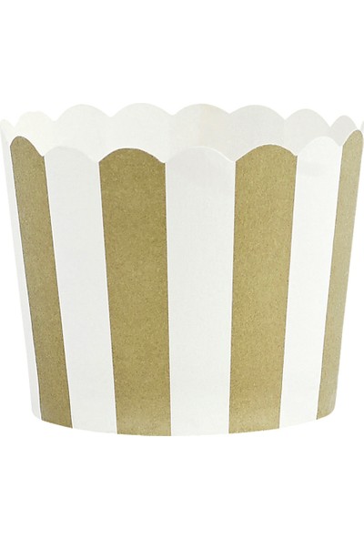 Miss Etoile Pişirme Kabı Çizgili 24, Beyaz-Sarı Miss Etoile Pişirme Kabı Çizgili 24, Beyaz-Sarı