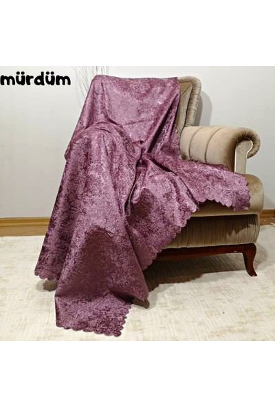 Özlü Home Özlü Home mürdüm Süngerli Koltuk-Çekyat Örtüsü Desenli