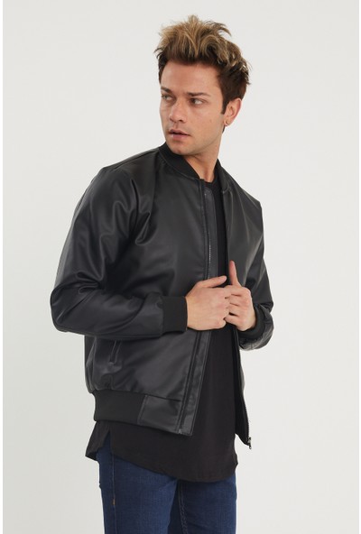 DCS Collection Slim Fit Dar Kesim Hakim Yaka Erkek Deri Ceket Mont 7020 DCS Collection Slim Fit Dar Kesim Hakim Yaka Erkek Deri Ceket Mont 7020