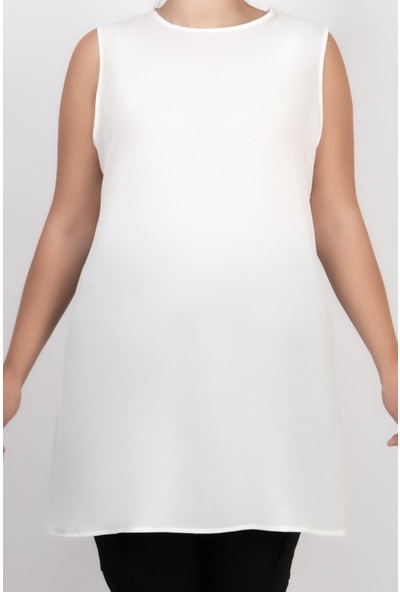 Fahima Kolsuz - Gömlek - Ekru - FHM740 Fahima Kolsuz - Gömlek - Ekru - FHM740