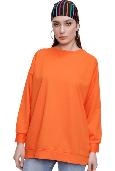 Butikburuc Kadın Orange Iki Iplik Sweat Butikburuc Kadın Orange Iki Iplik Sweat