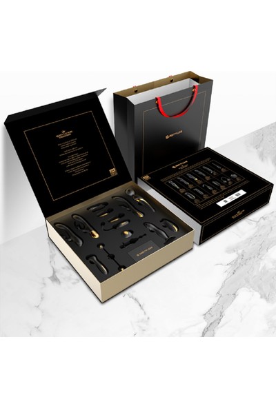 Lilitu Shop 12'li 18K Altın Kaplamalı Elit Vibratör Seti - Queen's Collection Lilitu Shop 12'li 18K Altın Kaplamalı Elit Vibratör Seti - Queen's Collection