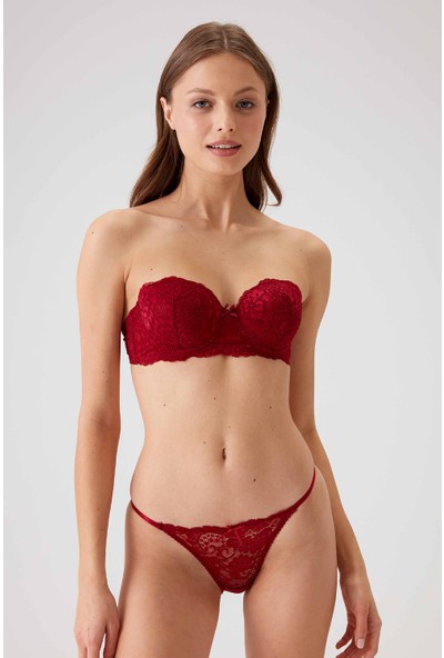 Pierre Cardin 4032 Kadın Balenli Straplez Destekli Sütyen Takım