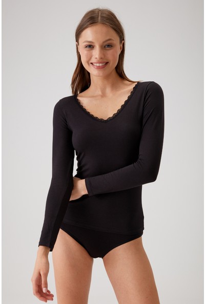 Pierre Cardin Kadın 1029 Uzun Kollu Dantelli Atlet Pierre Cardin Kadın 1029 Uzun Kollu Dantelli Atlet