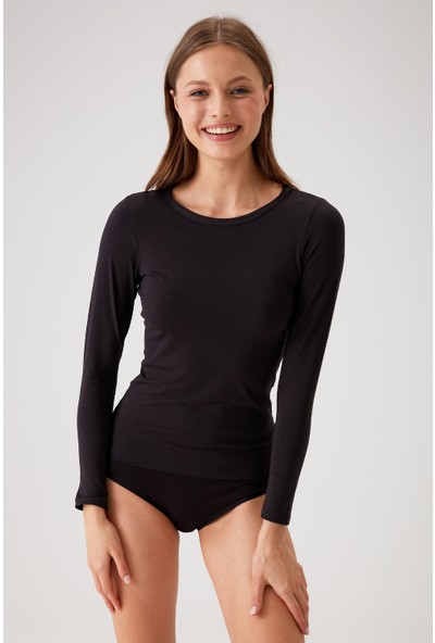 Pierre Cardin Kadın 1028 Uzun Kollu T-Shirt Atlet