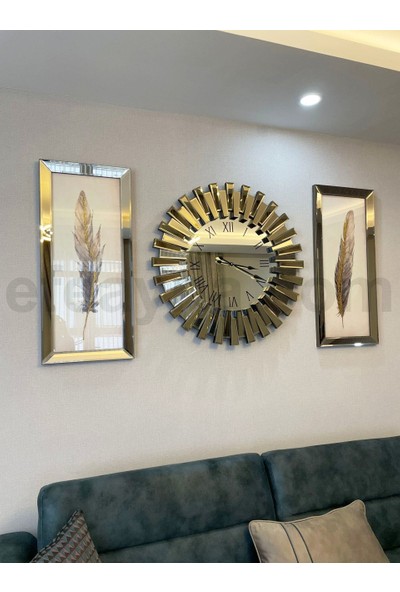 Piyano- 3'lü Bronz Saat & Tablo Seti Piyano- 3'lü Bronz Saat & Tablo Seti