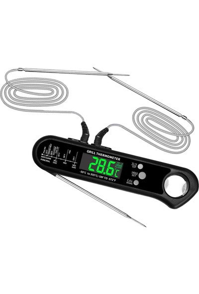 Baosity Sensör Probu Anında Oku Gıda Termometre Hızlı ve Hassas Barbekü Izgarası (Yurt Dışından) Baosity Sensör Probu Anında Oku Gıda Termometre Hızlı ve Hassas Barbekü Izgarası (Yurt Dışından)