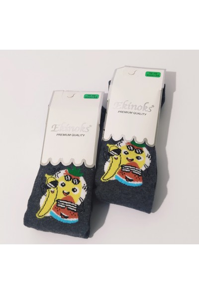 Ekinoks Sock Ananas Muz Desenli Erkek Külotlu Çorap