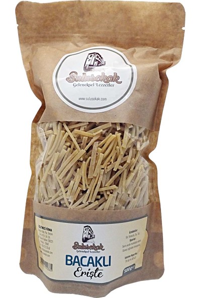 Sulu Sokak Bacaklı Erişte 500 gr