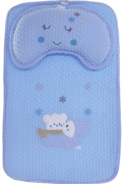 Neslihome Bebek Alt Açma Minderi Yastıklı(Mavi)