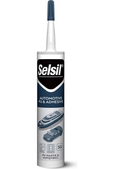 Selsil Pu Mastik 50 Sha (Poliüretan Mastik) 280 ml Beyaz