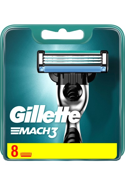 Gillette Mach3 8'li Yedek Tıraş Bıçağı