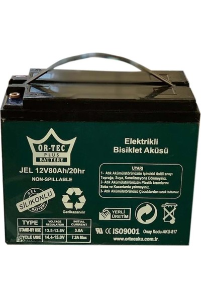 Or-Tec Ortec 12V80 Elektrikli Aküsü Or-Tec Ortec 12V80 Elektrikli Aküsü