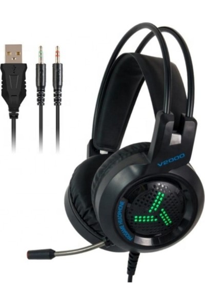 Mobitell V2000 7.1 Mikrofonlu Kulak Üstü Oyuncu Kulaklığı Mobitell V2000 7.1 Mikrofonlu Kulak Üstü Oyuncu Kulaklığı