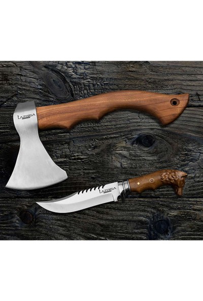 Outdoor Balta Kamp Nacak Budama Baltası (32 Cm) Çakı Kamp Bıçağı (28.5 Cm) Dövme Çelik (2'li Set) Outdoor Balta Kamp Nacak Budama Baltası (32 Cm) Çakı Kamp Bıçağı (28.5 Cm) Dövme Çelik (2'li Set)