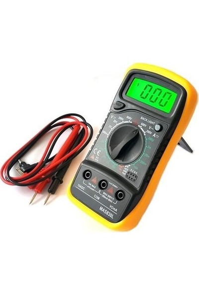 MAS830L Dijital Multimetre Ölçü Aleti Işıklı LCD Ekranlı MAS830L Dijital Multimetre Ölçü Aleti Işıklı LCD Ekranlı