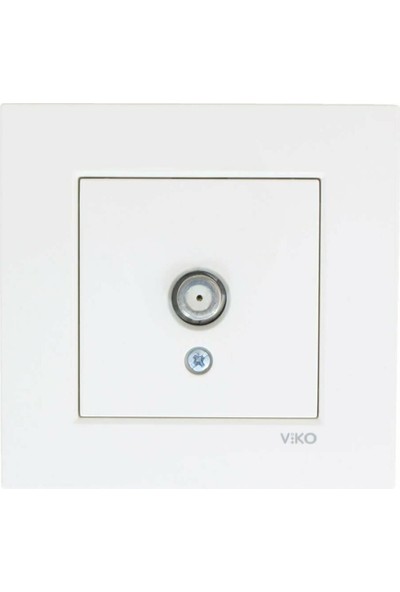 Viko Karre Seri Beyaz Renk F Konnektör Uydu Anten Prizi Çerçeve Dahil 5 Adet Viko Karre Seri Beyaz Renk F Konnektör Uydu Anten Prizi Çerçeve Dahil 5 Adet