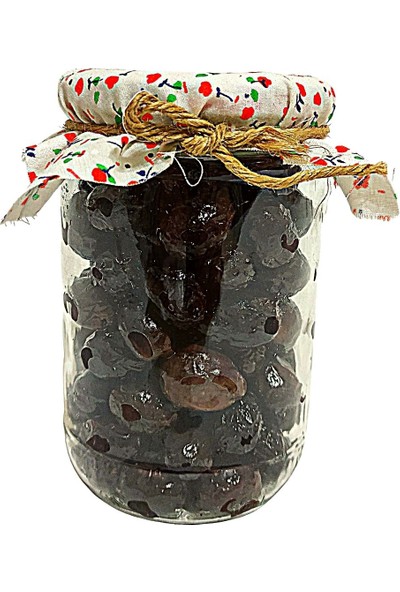 Nisa'nın Çiftliği Doğal Yuvarlama Az Tuzlu Siyah Zeytin 660 cl Kavanozda