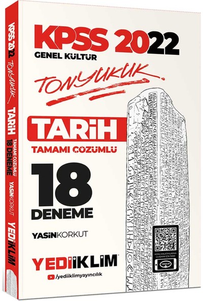 Yediiklim Yayınları KPSS 2022 Genel Kültür Tonyukuk Tarih Tamamı Çözümlü 18 Deneme Yediiklim Yayınları KPSS 2022 Genel Kültür Tonyukuk Tarih Tamamı Çözümlü 18 Deneme