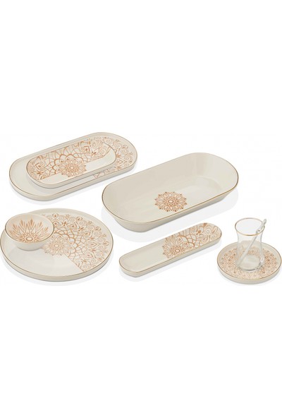 Taç ornella rolando 37 parça kahvaltı takımı