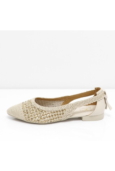 Düz Taban Taşlı Babet MP504