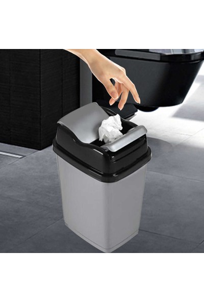 Porsima Kelebek Metalize 10 Litre Çöp Kovası
