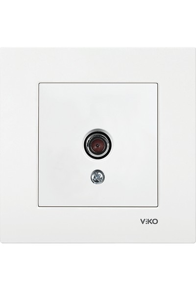 Viko Karre Tv Prizi Sonlu Beyaz Çerçeve Dahil Viko Karre Tv Prizi Sonlu Beyaz Çerçeve Dahil