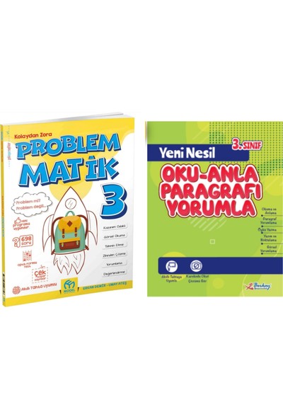 Model Yayınevi 3. Sınıf Kolaydan Zora Problemmatik Soru Bankası + Paragraf Oku Anla Soru Bankası Model Yayınevi 3. Sınıf Kolaydan Zora Problemmatik Soru Bankası + Paragraf Oku Anla Soru Bankası