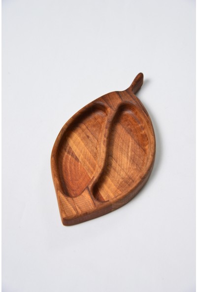 Emerald home yaprak ahşap çerezlik & sunumluk