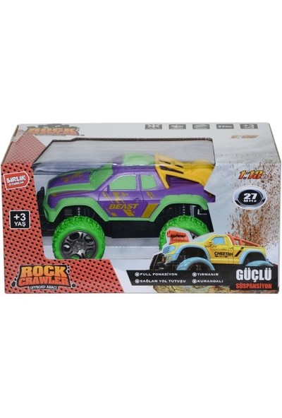 Oyuncak Zinciri YB258670 1:18 Uzaktan Kumandalı Arazi Jeep