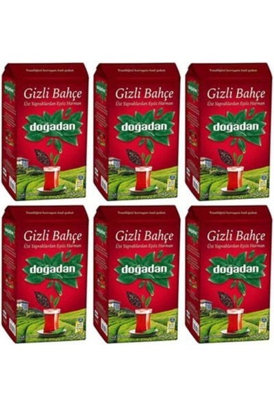 Doğadan Gizli Bahçe Dökme Siyah Çay 6 x 1 kg Doğadan Gizli Bahçe Dökme Siyah Çay 6 x 1 kg