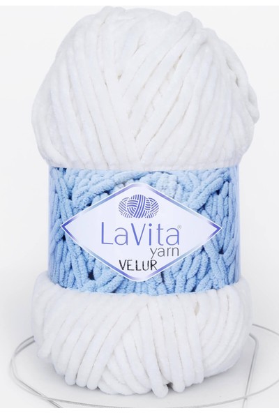 Lavita Yarn Velur Baby Kadife Ip Amigurumi El Örgü Ipi Taka Yarn (1011-KREM)