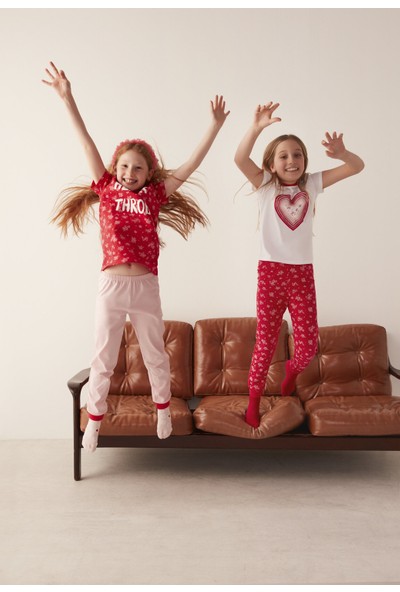 Mix Heart Throb 4 Pack Pijama Takımı Mix Heart Throb 4 Pack Pijama Takımı