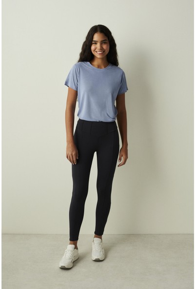 Antrasit Waist Detailed Tayt