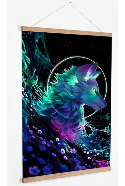 Wild And Free , Retro, Kanvas Poster / Tablo - Afiş ( Ahşap Askılı )