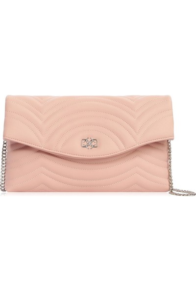 Cengiz Pakel Melani Kadın Clutch - Portföy 7351-PUDRA Cengiz Pakel Melani Kadın Clutch - Portföy 7351-PUDRA