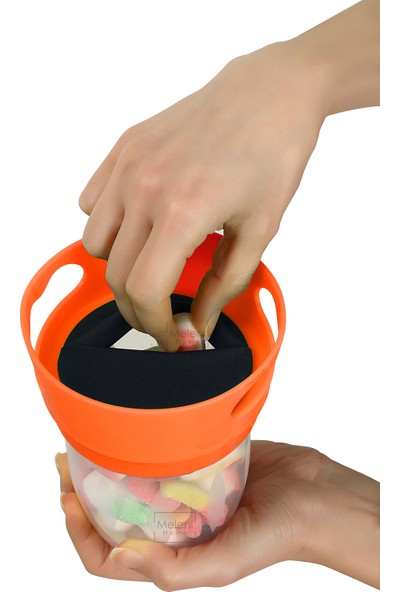 Meleni Home Dökülmeyi Önleyen Mama Kabı Atıştırma Bardağı - Çocuk Beslenme Kabı Turuncu Meleni Home Dökülmeyi Önleyen Mama Kabı Atıştırma Bardağı - Çocuk Beslenme Kabı Turuncu